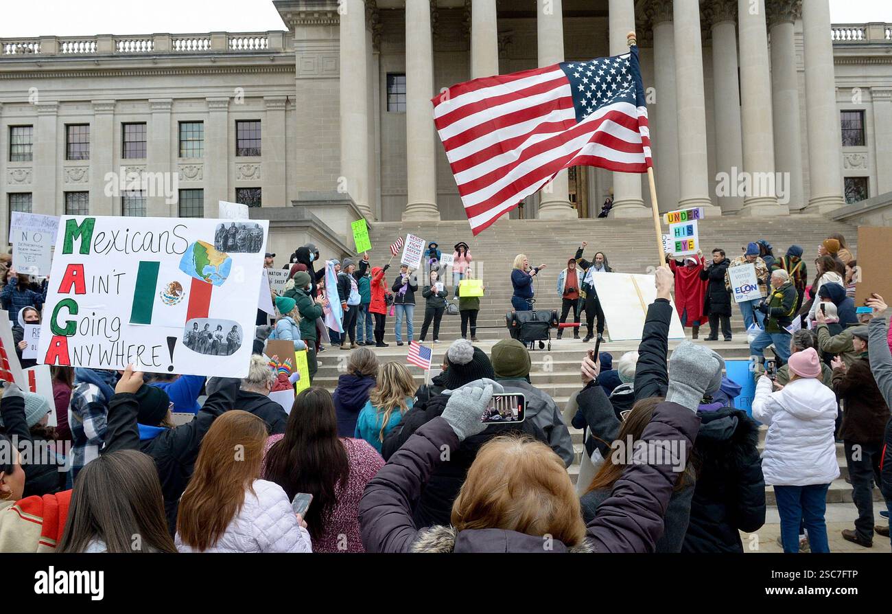 Robin Cutlip, President of the Women's March of West Virginia, center ...