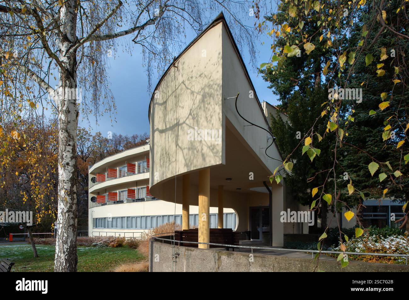 22.11.2023, Poland, Silesia, Wroc?aw - House 31 of the Werkbundsiedlung ...