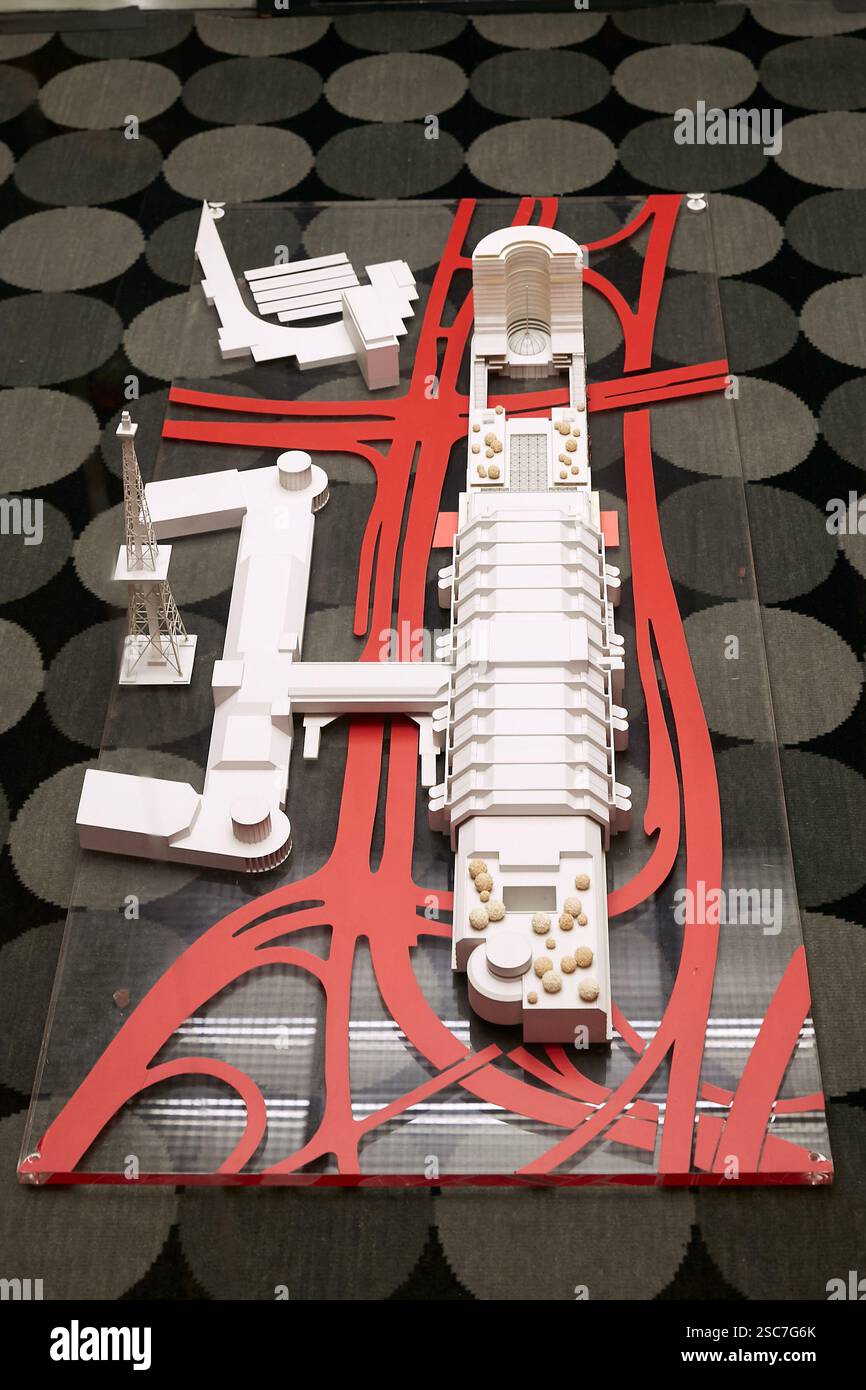 25.11.2024, Germany, Berlin, Berlin - An architectural model of the ICC ...