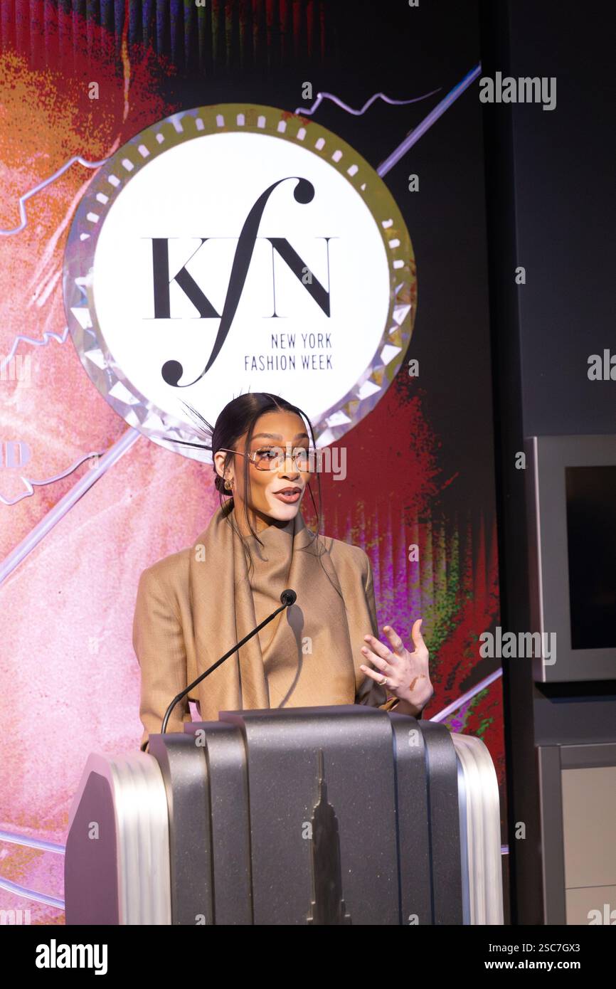 New York, United Of States. 05th Feb, 2025. Canadian model Winnie ...