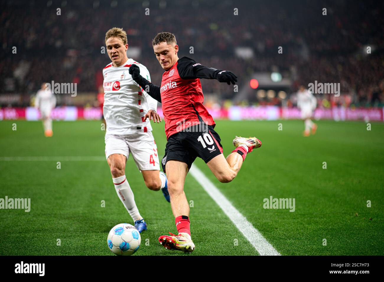 LEVERKUSEN, GERMANY - 5 FEBRUARY, 2025: Florian Wirtz - The match of Germany Cup (DFB Pokal ...