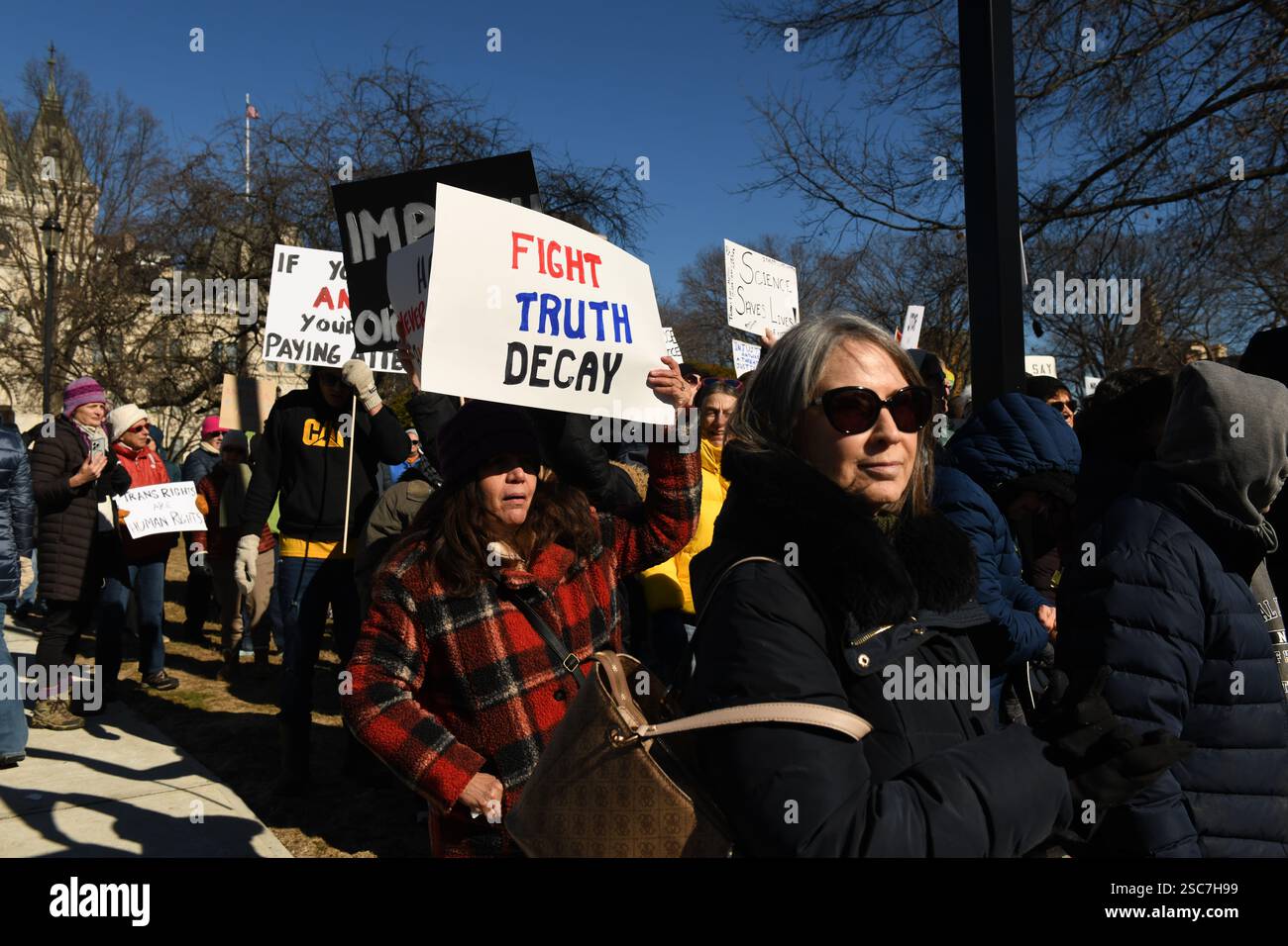 Activists protest against Project 2020 outside of the Connecticut, USA ...