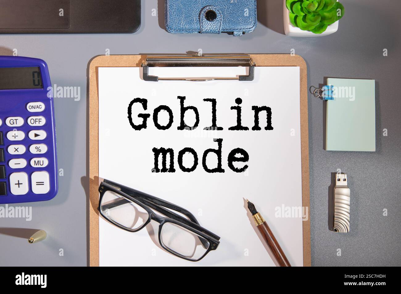 Work or goblin mode symbol. Concept word Work mode Goblin mode on ...