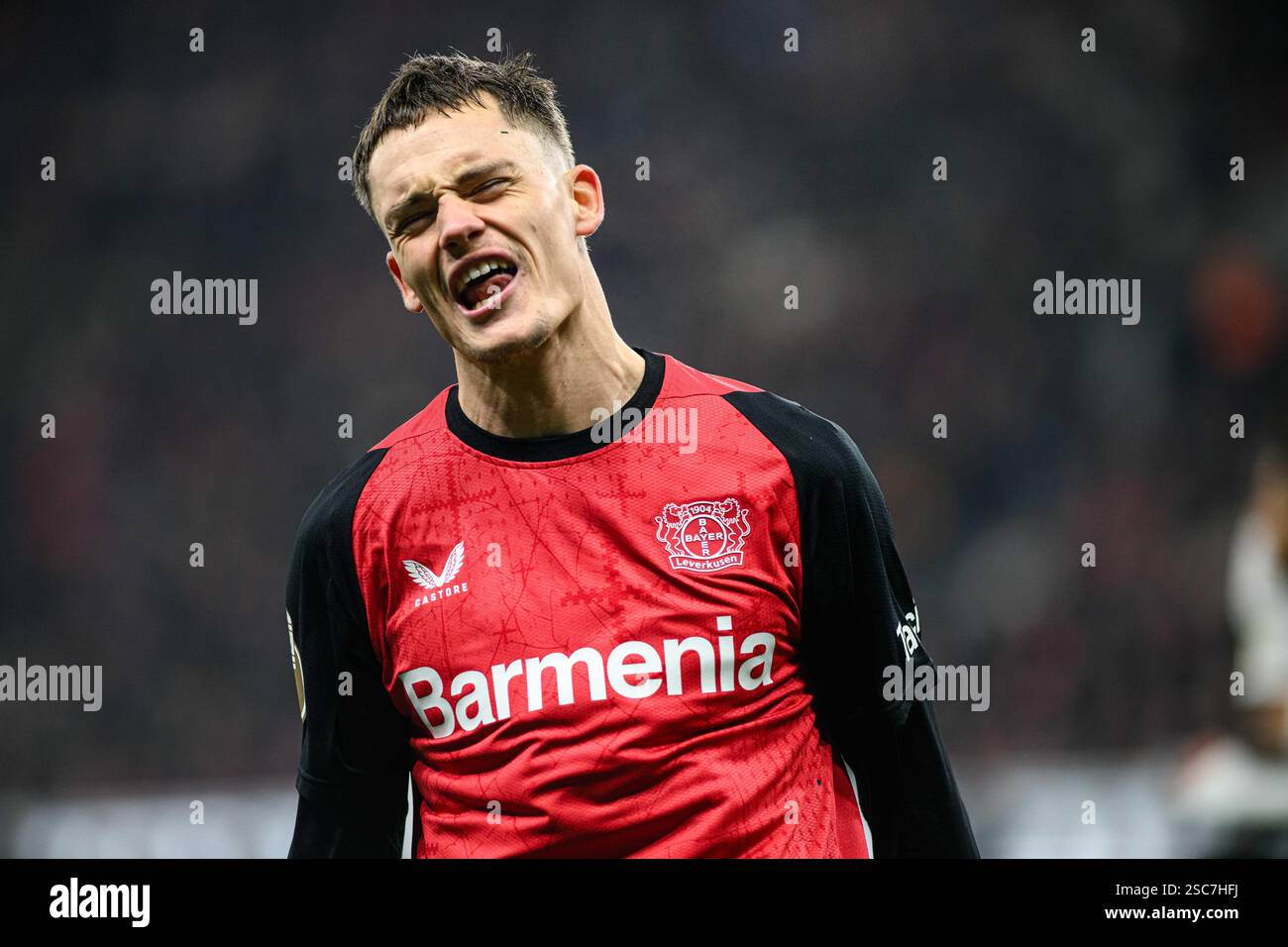 LEVERKUSEN, GERMANY - 5 FEBRUARY, 2025: Florian Wirtz - The match of Germany Cup (DFB Pokal ...
