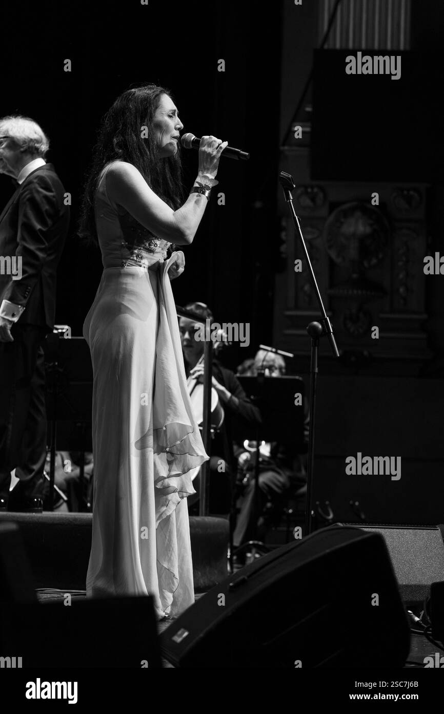 Spanish singer Clara Montes performs at Christmas concert at Madrid's ...