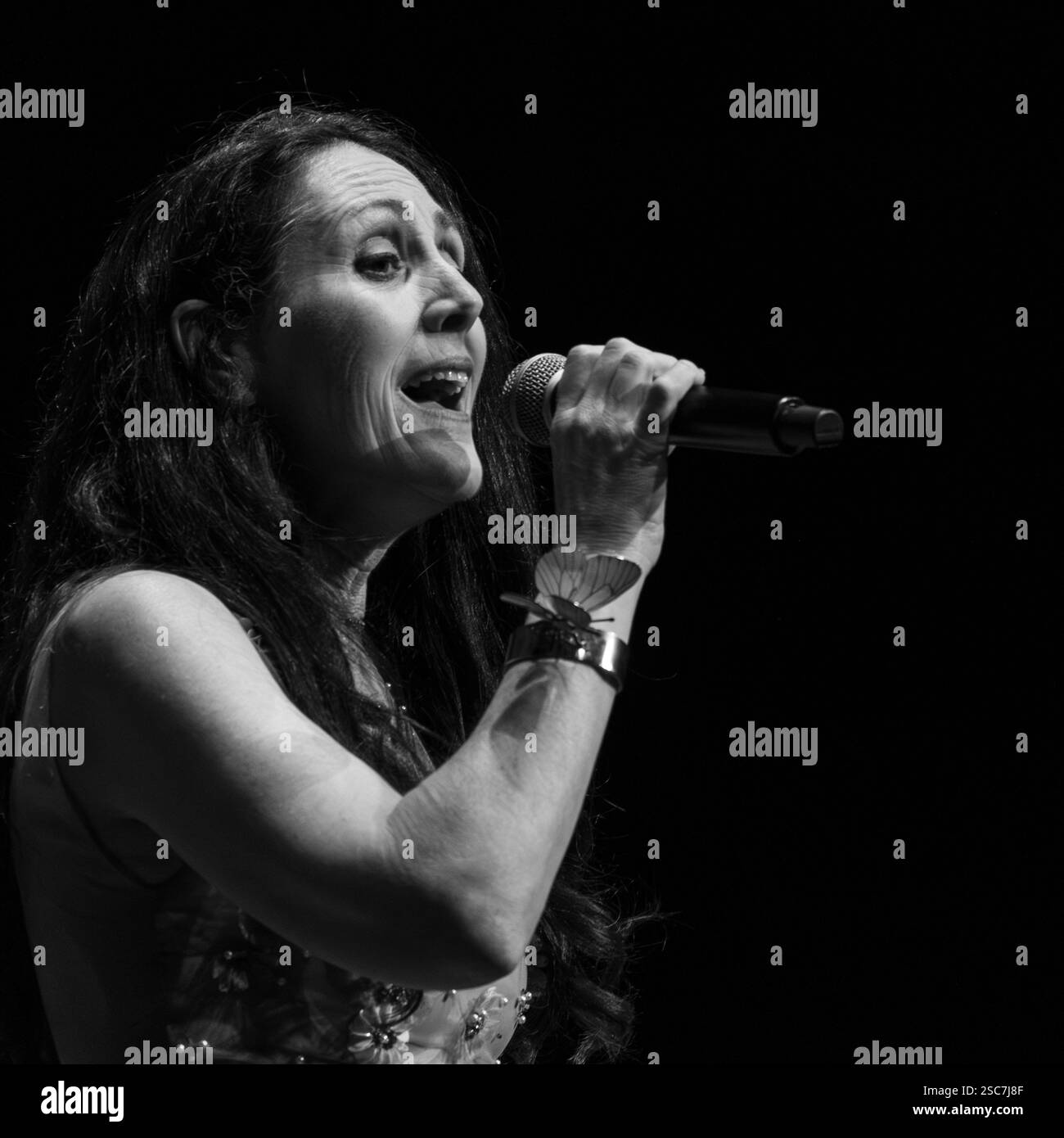 Spanish singer Clara Montes performs at Christmas concert at Madrid's ...