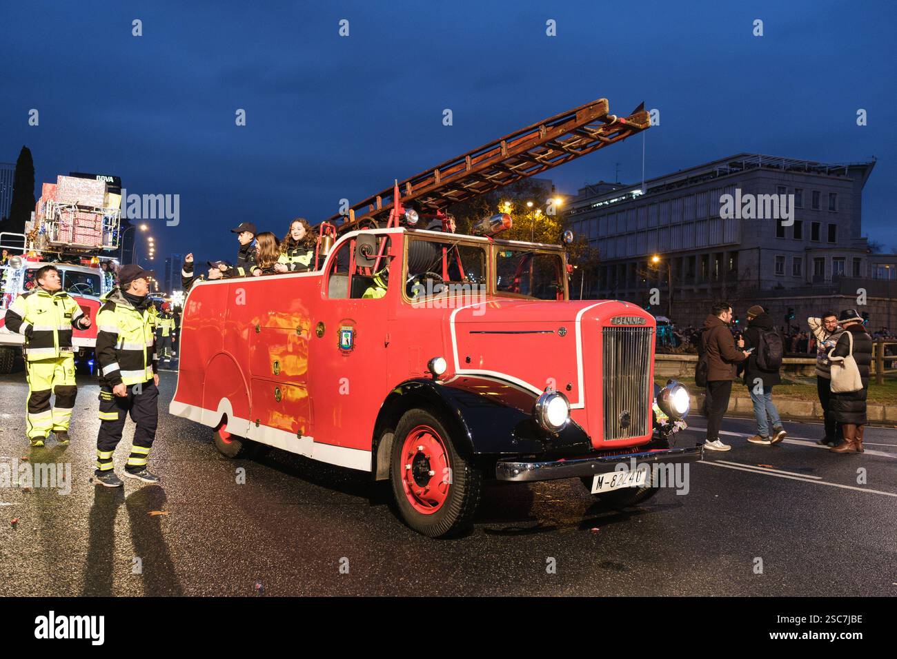 the 2025 Three Kings parade in Madrid, January 5, 2025 Spain. Featuring ...