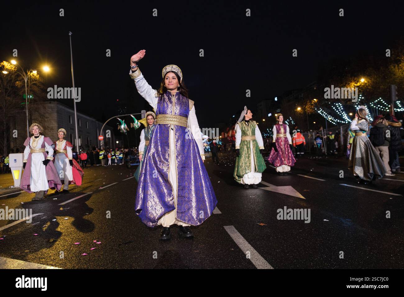 the 2025 Three Kings parade in Madrid, January 5, 2025 Spain. Featuring ...