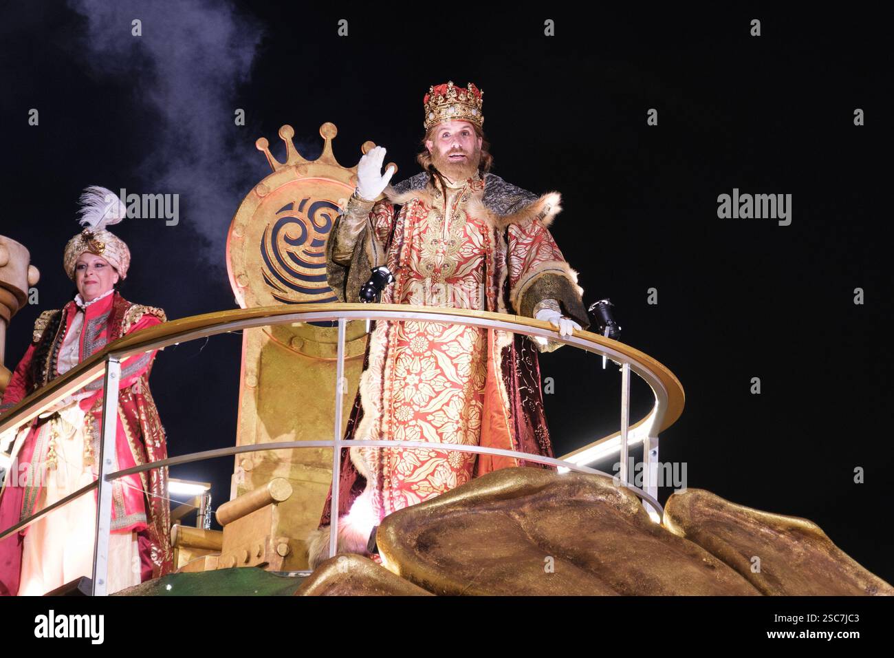 the 2025 Three Kings parade in Madrid, January 5, 2025 Spain. Featuring ...