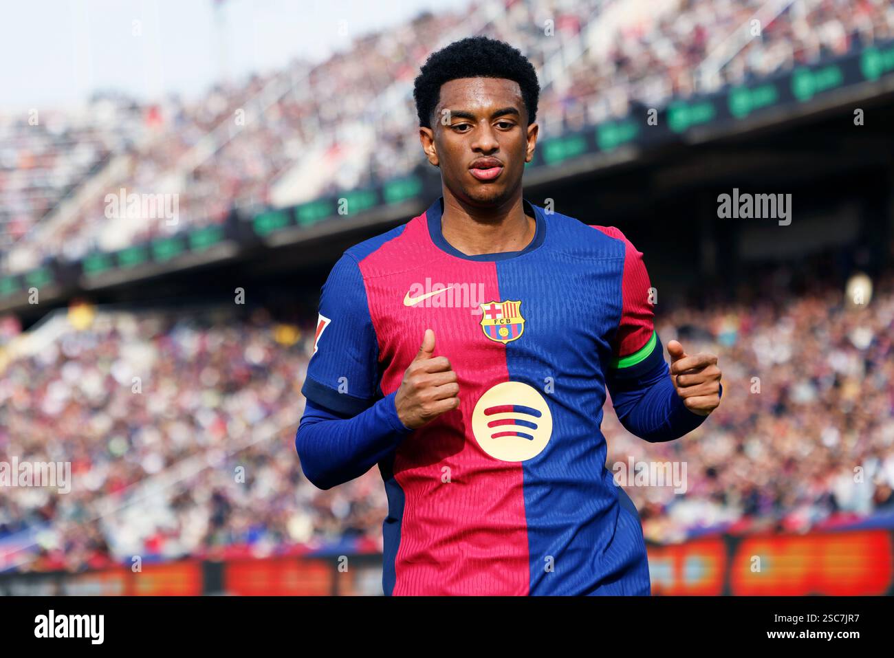 Barcelona, Spain. Credit: D. 2nd Feb, 2025. Alejandro Balde (Barcelona ...