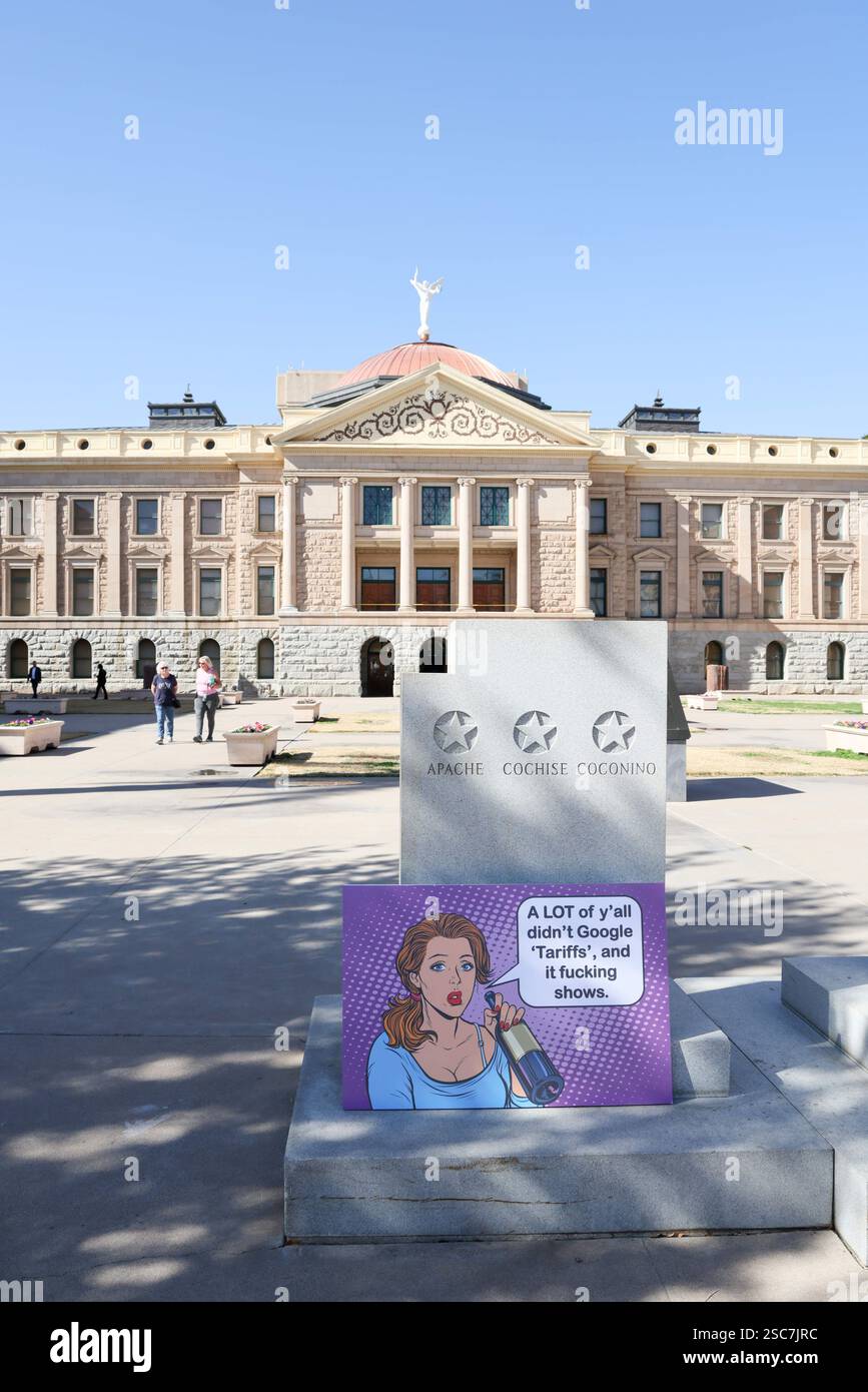 A sign is leaned against a plaque before the start of the National ...