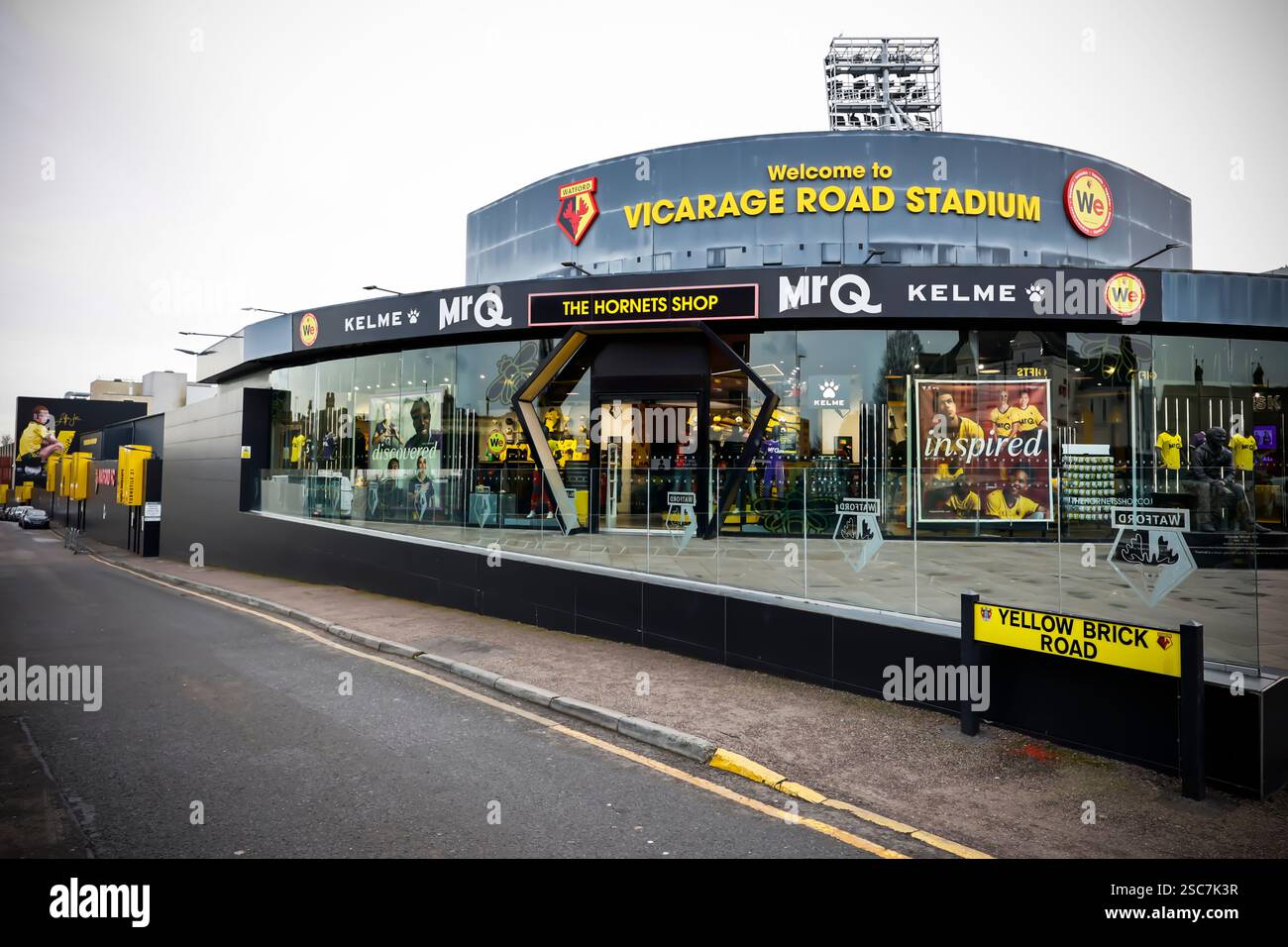 Vicarage Road, Watford, WFC Football Ground Stock Photo - Alamy