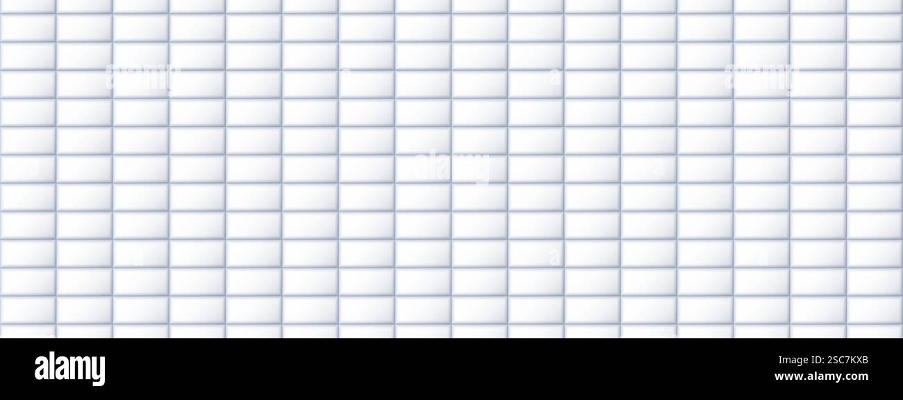 Seamless white tile pattern. Rectangle ceramic tiled texture for ...