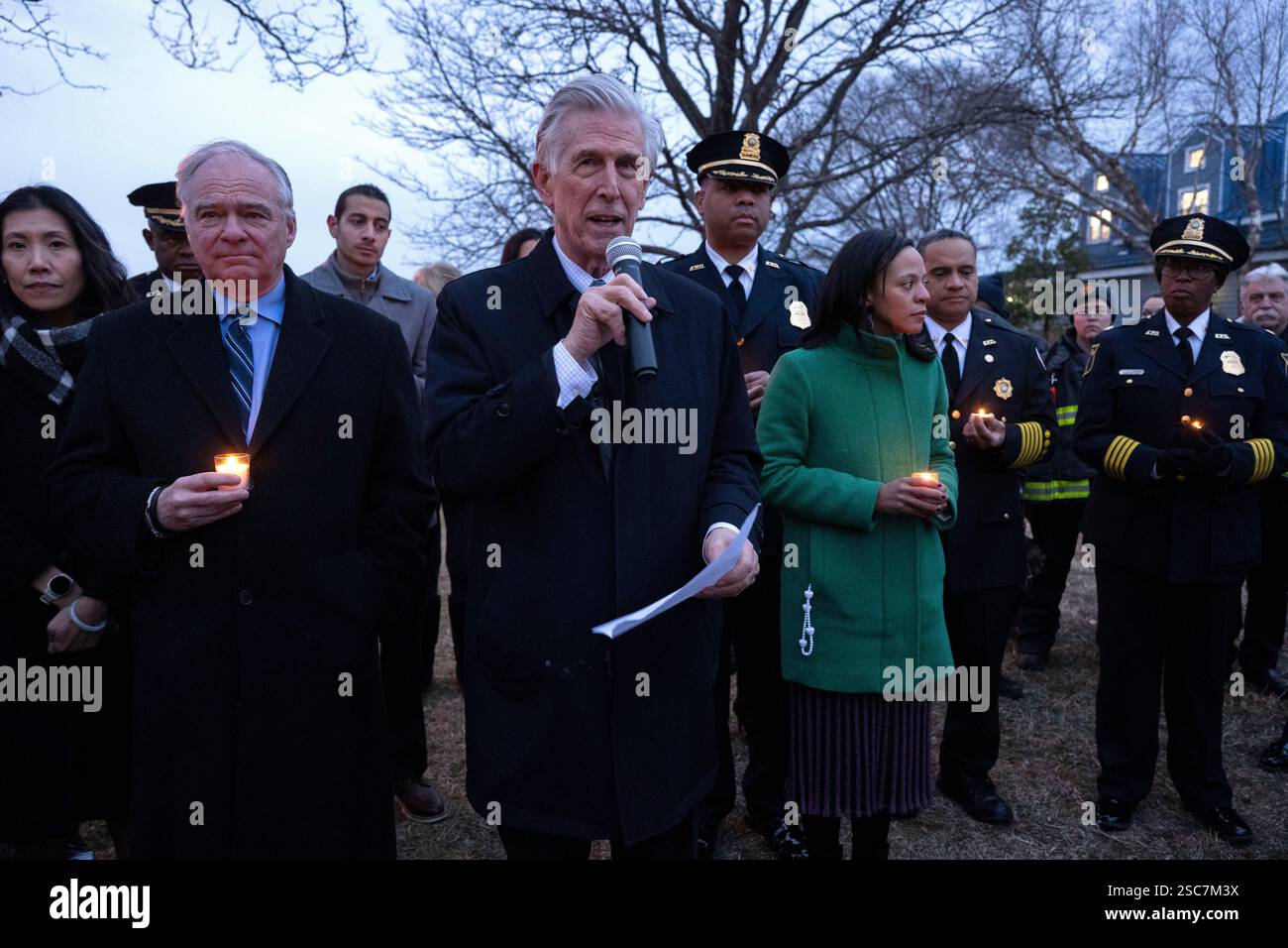 Rep. Don Beyer, D-Va., speaks during a candlelight vigil, Wednesday ...