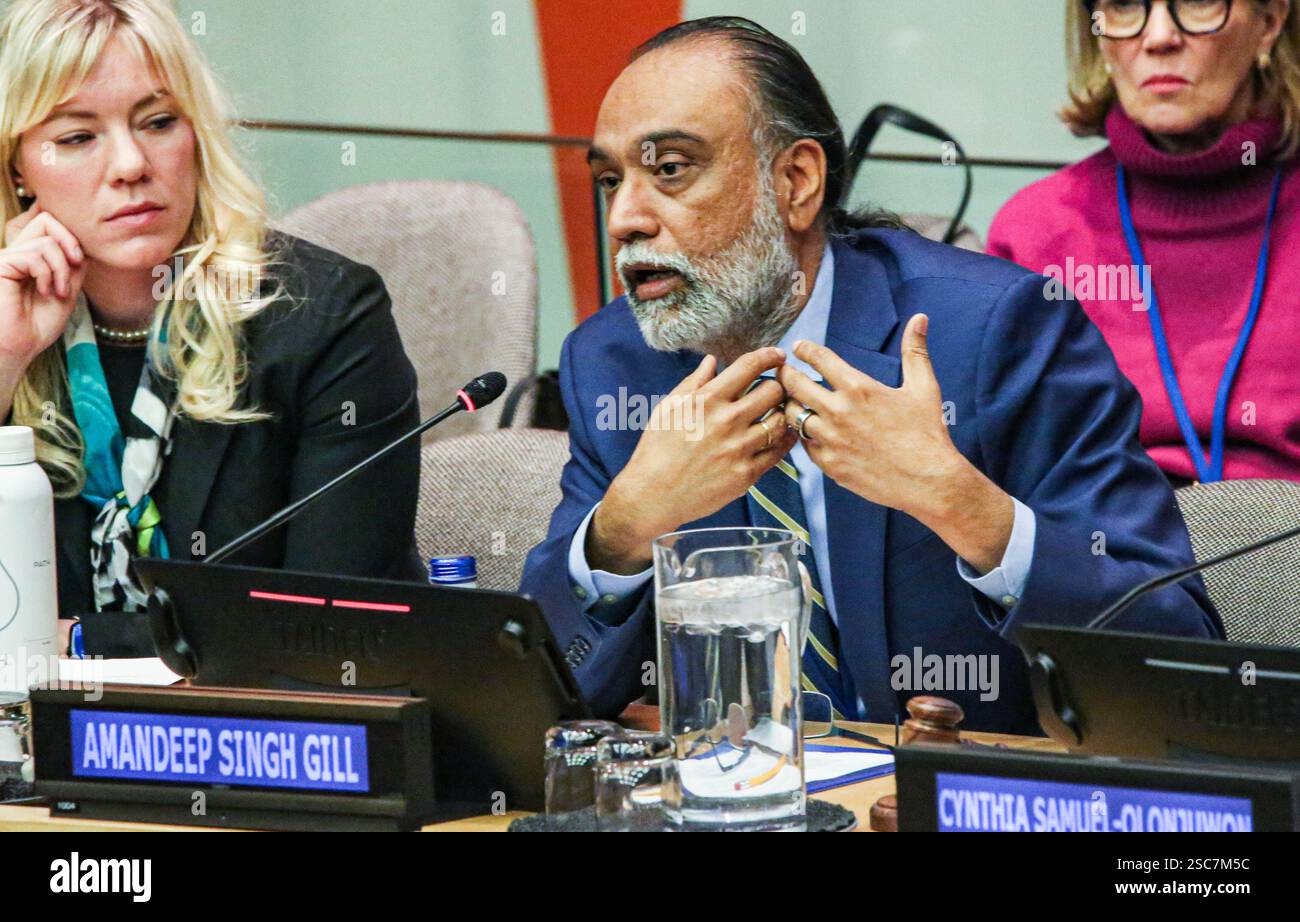 New York, New York, USA. 5th Feb, 2025. AMANDEEP SINGH GILL, UN ...