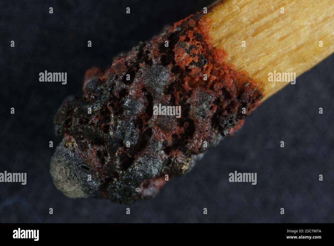 Macrophotography of phosphor head used and visibly burnt Stock Photo ...
