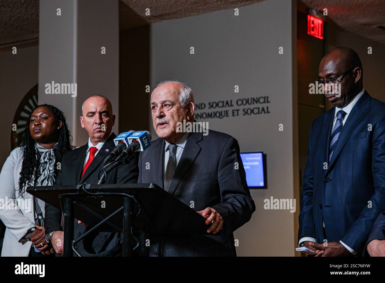 New York, New York, USA. 5th Feb, 2025. RIYAD MANSOUR Permanent ...