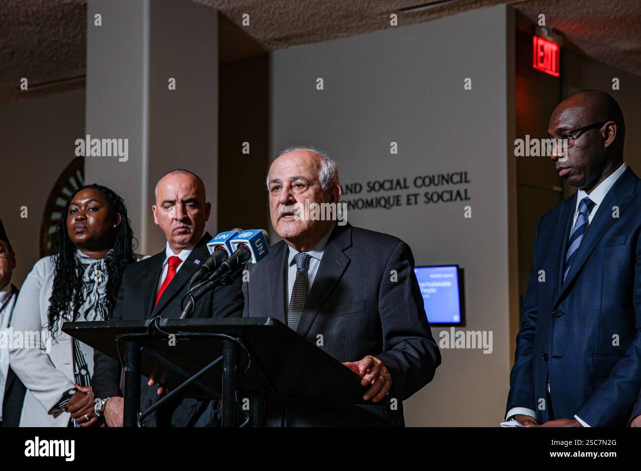 New York, New York, USA. 5th Feb, 2025. RIYAD MANSOUR Permanent ...