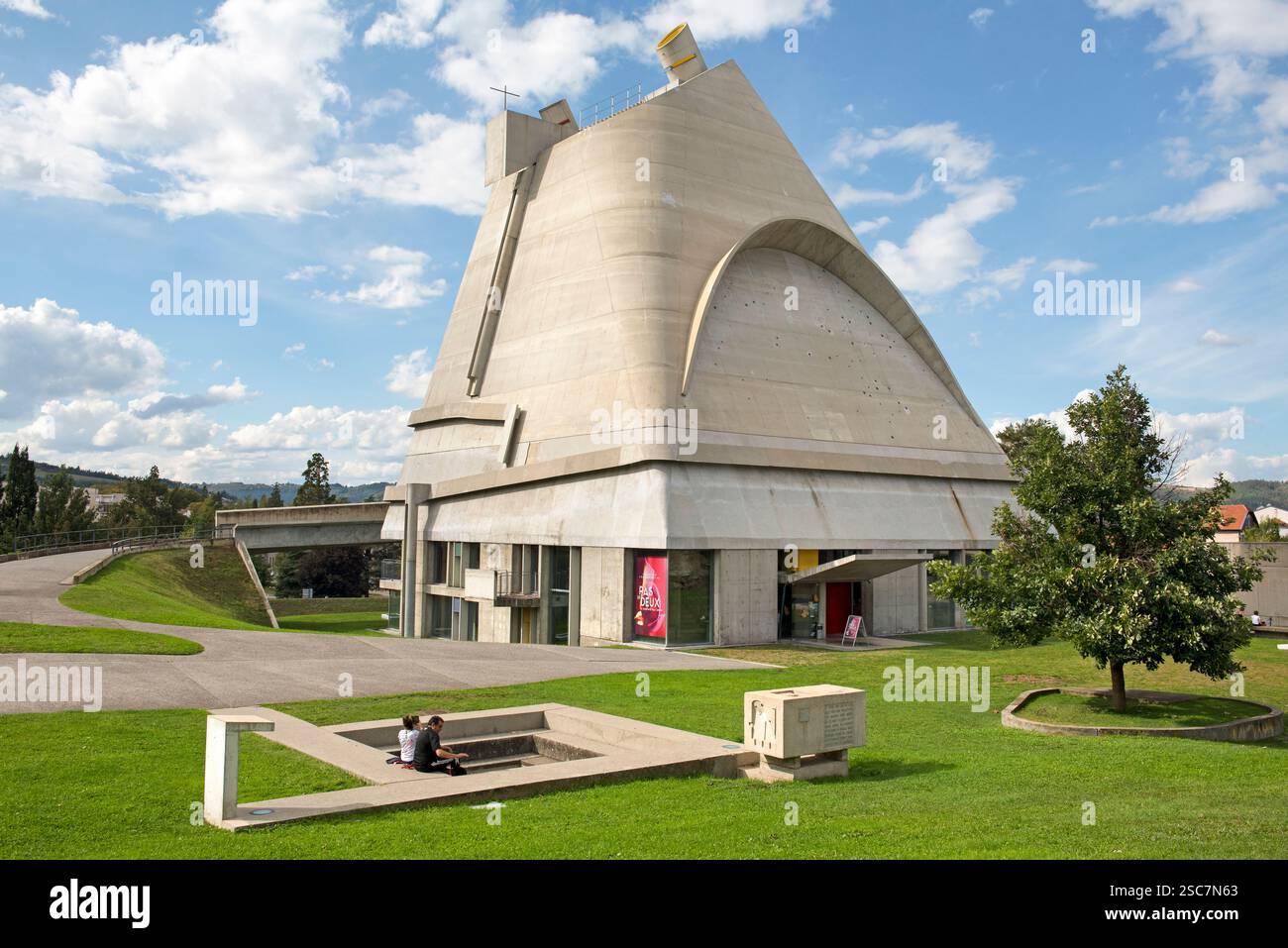 St Peter Church, Le Corbusier site, Firminy, Saint-Etienne, Loire ...