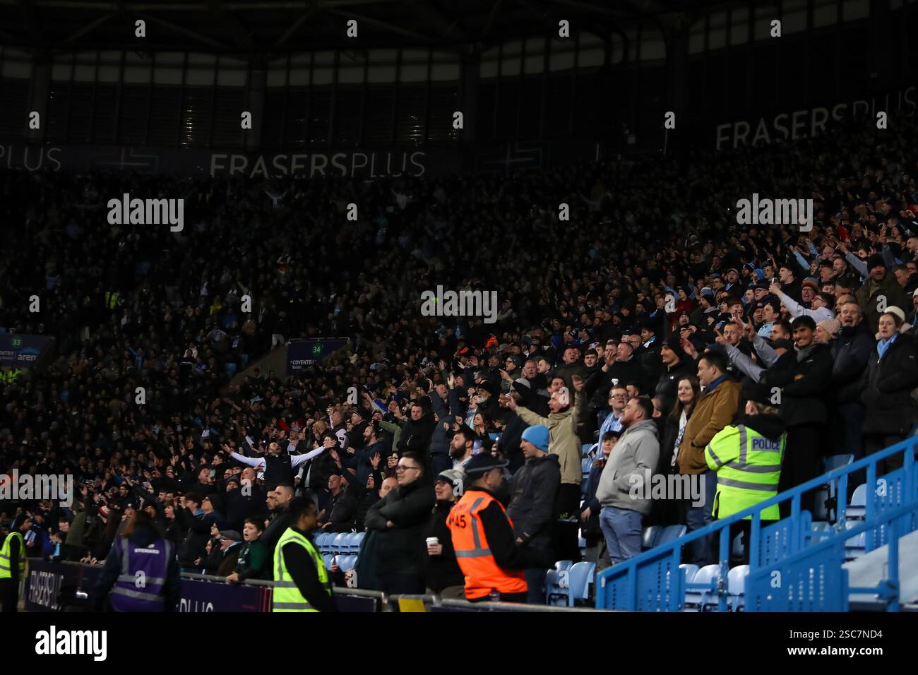 The Home fans sing their famous Pre-game song before the EFL ...