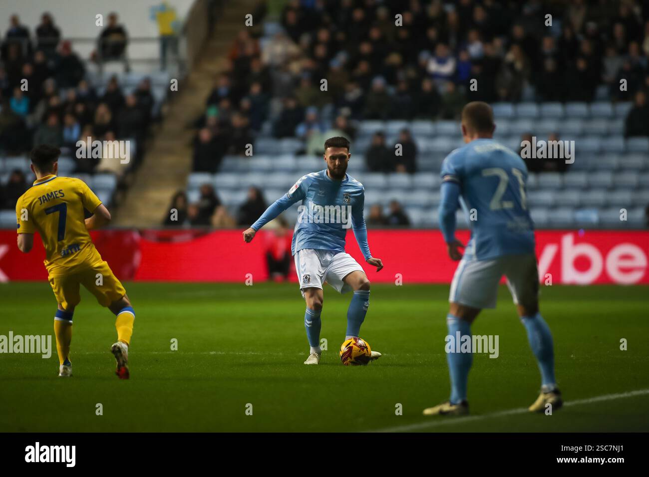 Matt Grimes of Coventry City passes the ball during the EFL ...