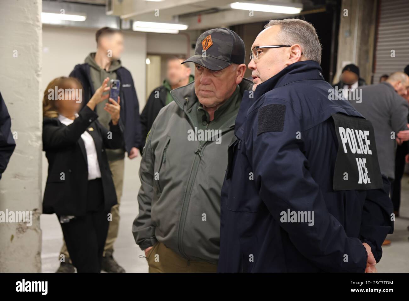 ICE fugitive teams, joined by DHS Secretary Kristi Noem and Trump ...