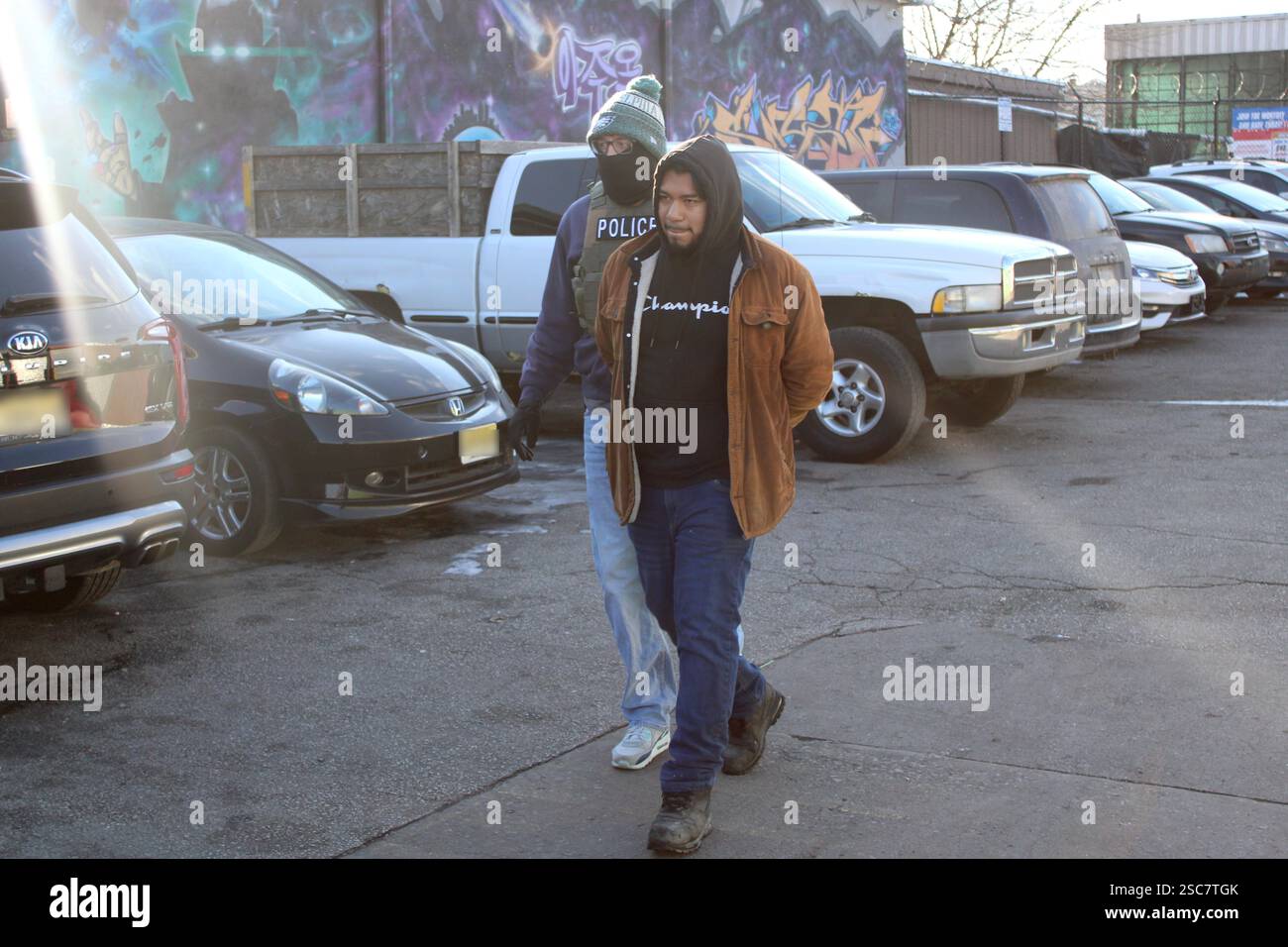 ICE fugitive teams, joined by DHS Secretary Kristi Noem and Trump ...