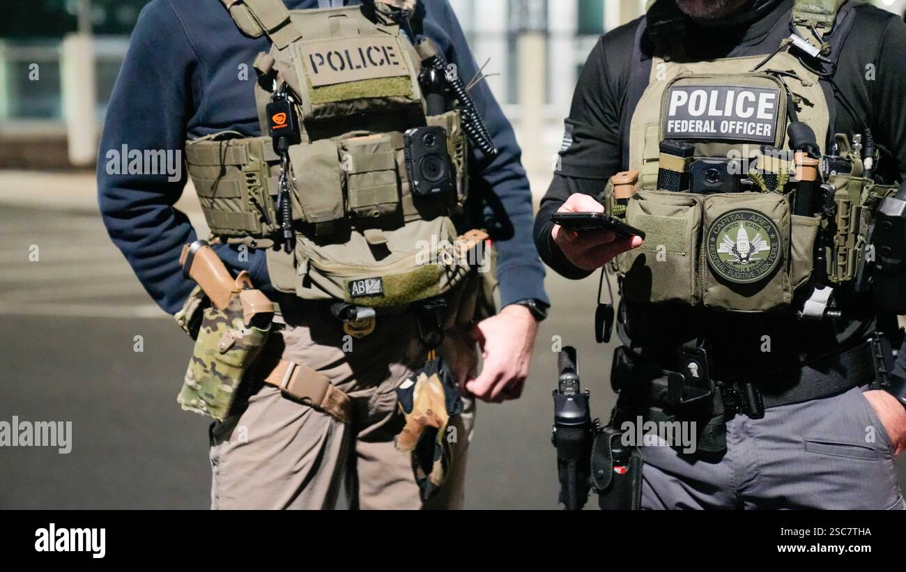 ICE fugitive teams, joined by DHS Secretary Kristi Noem and Trump ...