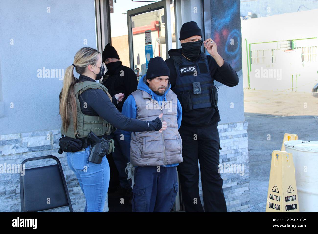 ICE fugitive teams, joined by DHS Secretary Kristi Noem and Trump ...