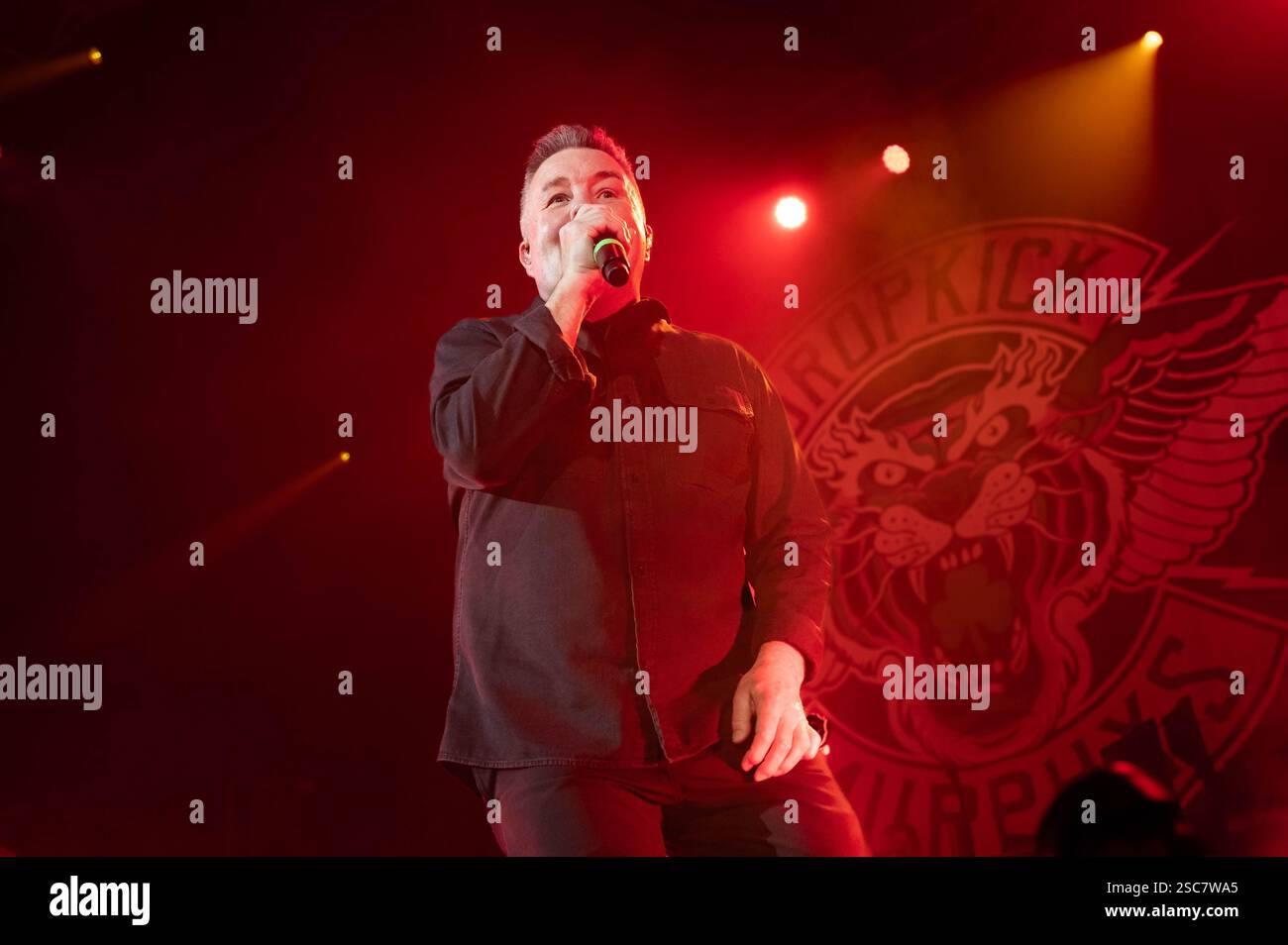 Ken Casey of Dropkick Murphys performing at o2 Academy, Glasgow, 5th ...