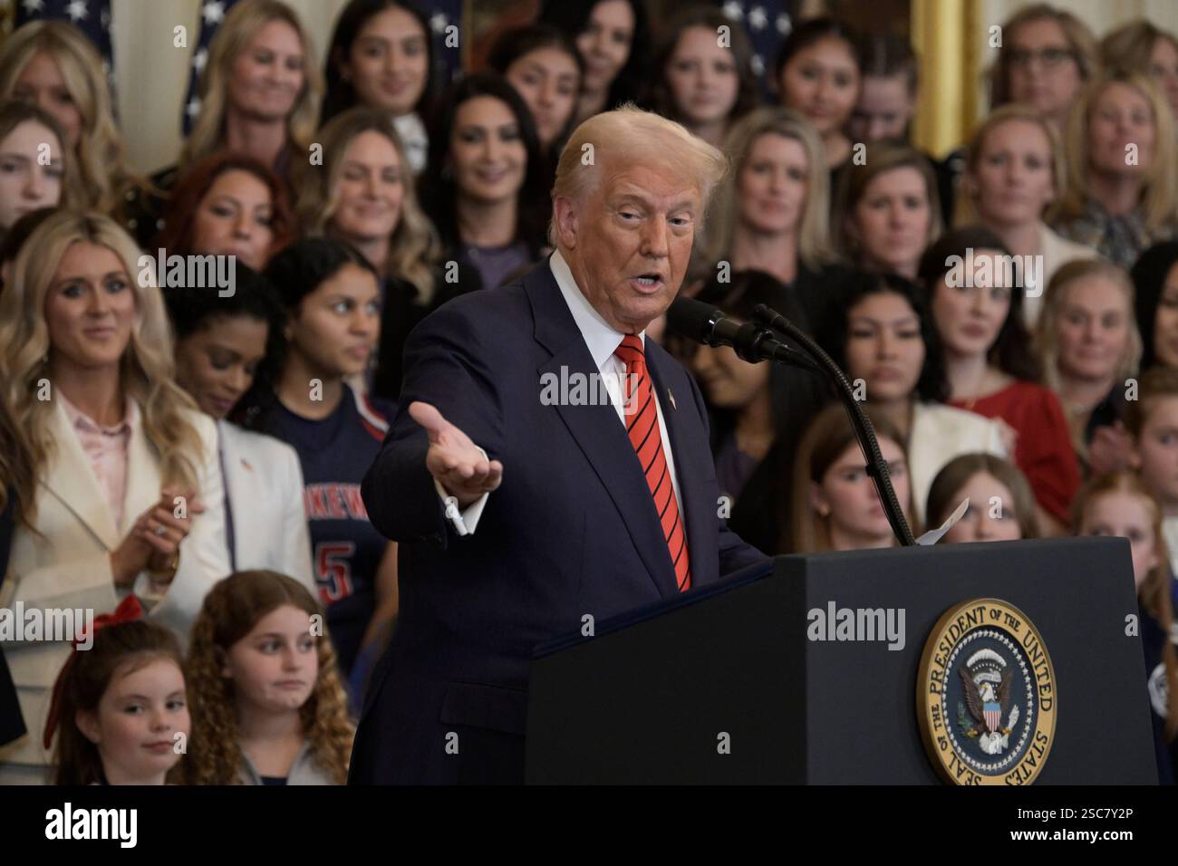 Washington, United States. 05th Feb, 2025. US President Donald Trump ...