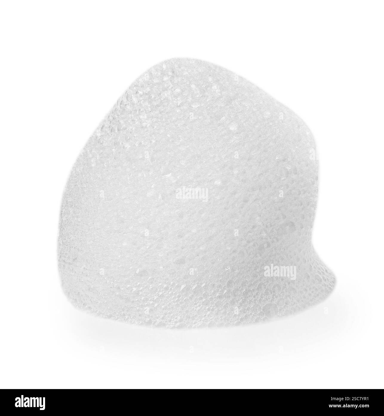 Sample of fluffy foam isolated on white Stock Photo - Alamy