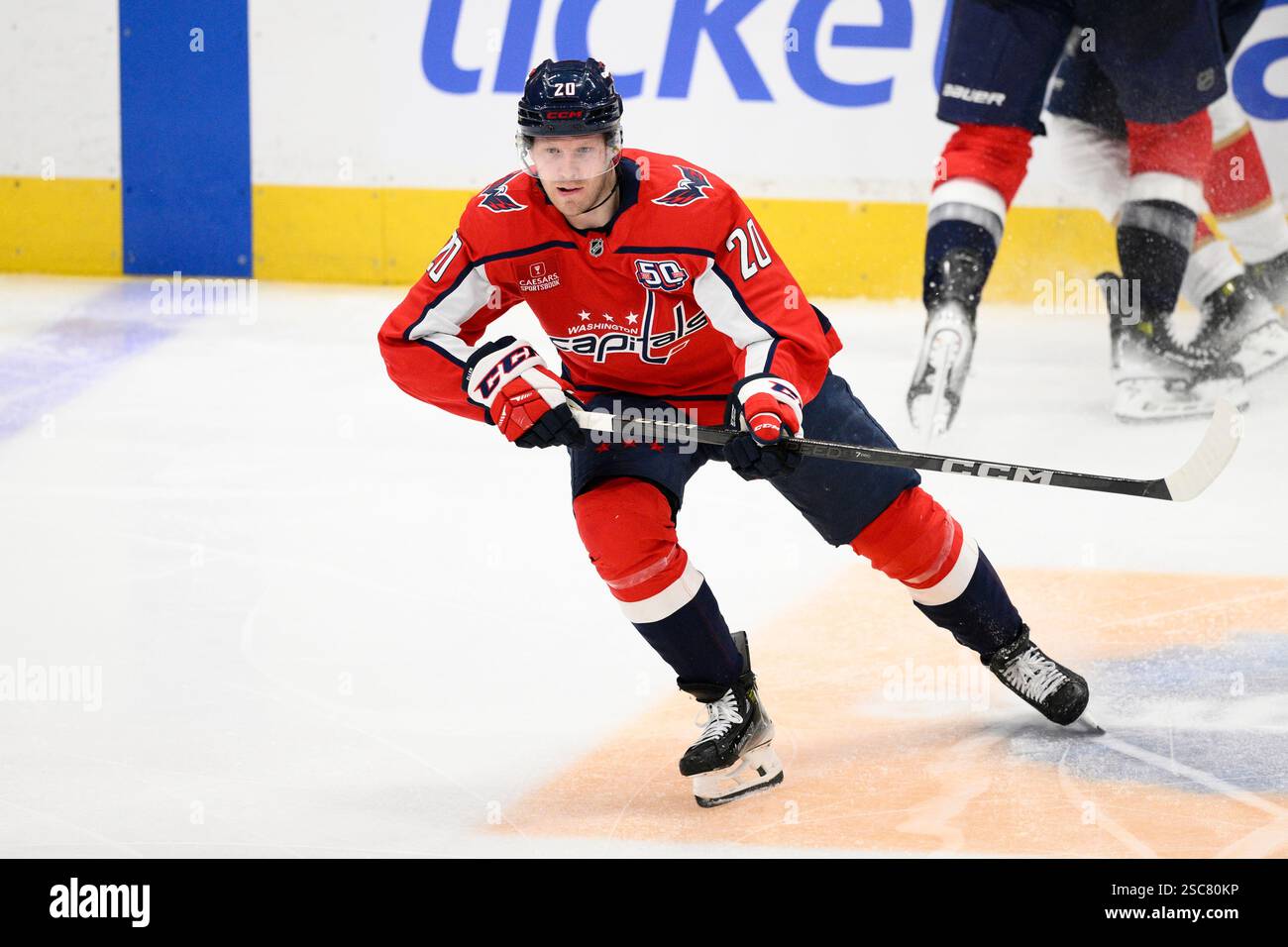 Washington Capitals center Lars Eller (20) in action during the third ...