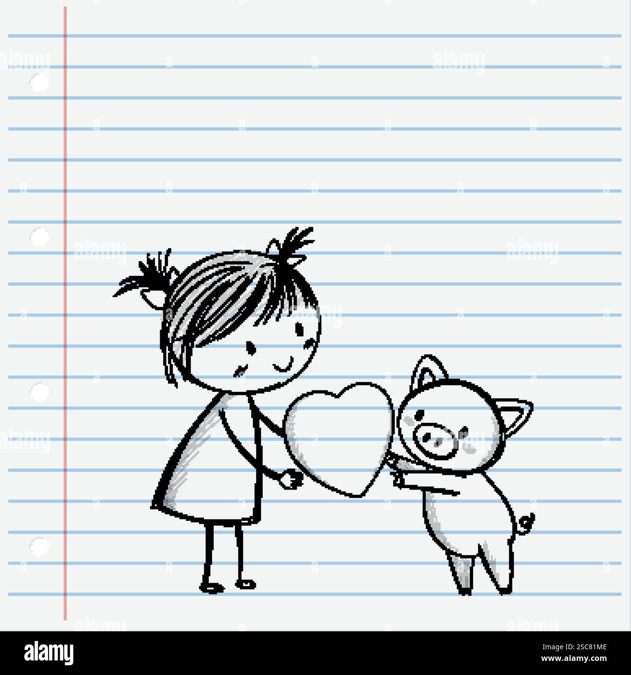 Pig together Stock Vector Images - Alamy