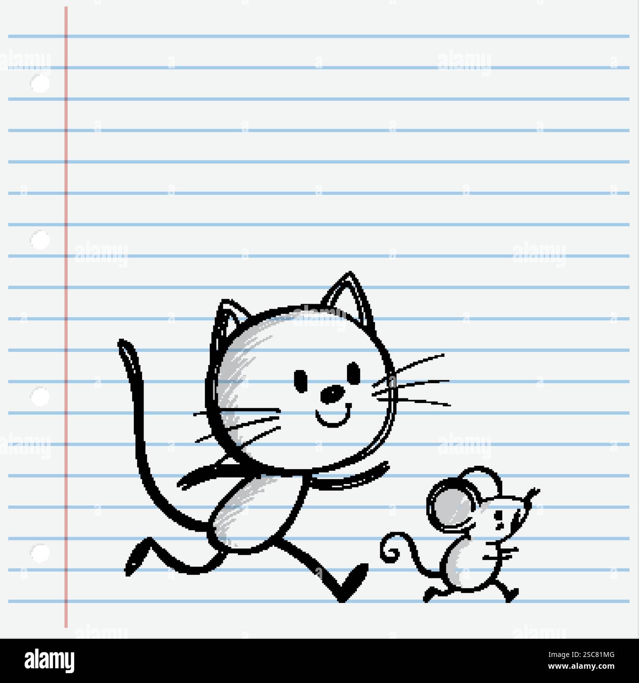 Cat running animation hi-res stock photography and images - Alamy