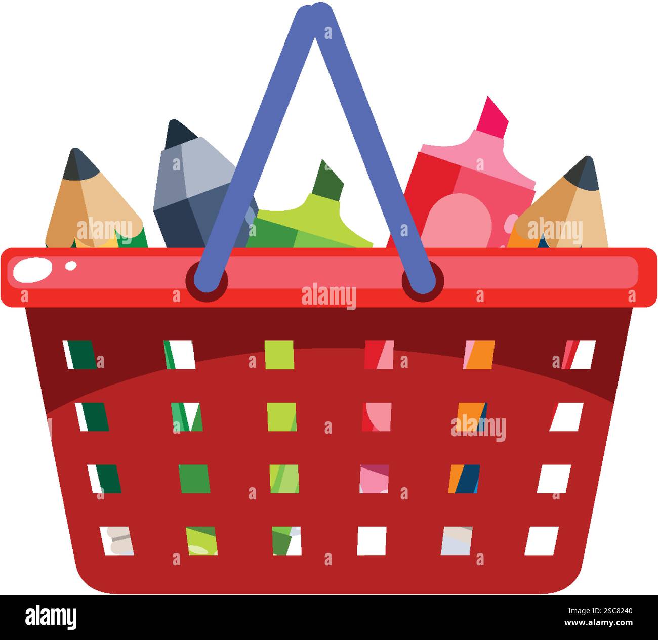 Creative workspace colorful art Stock Vector Images - Alamy