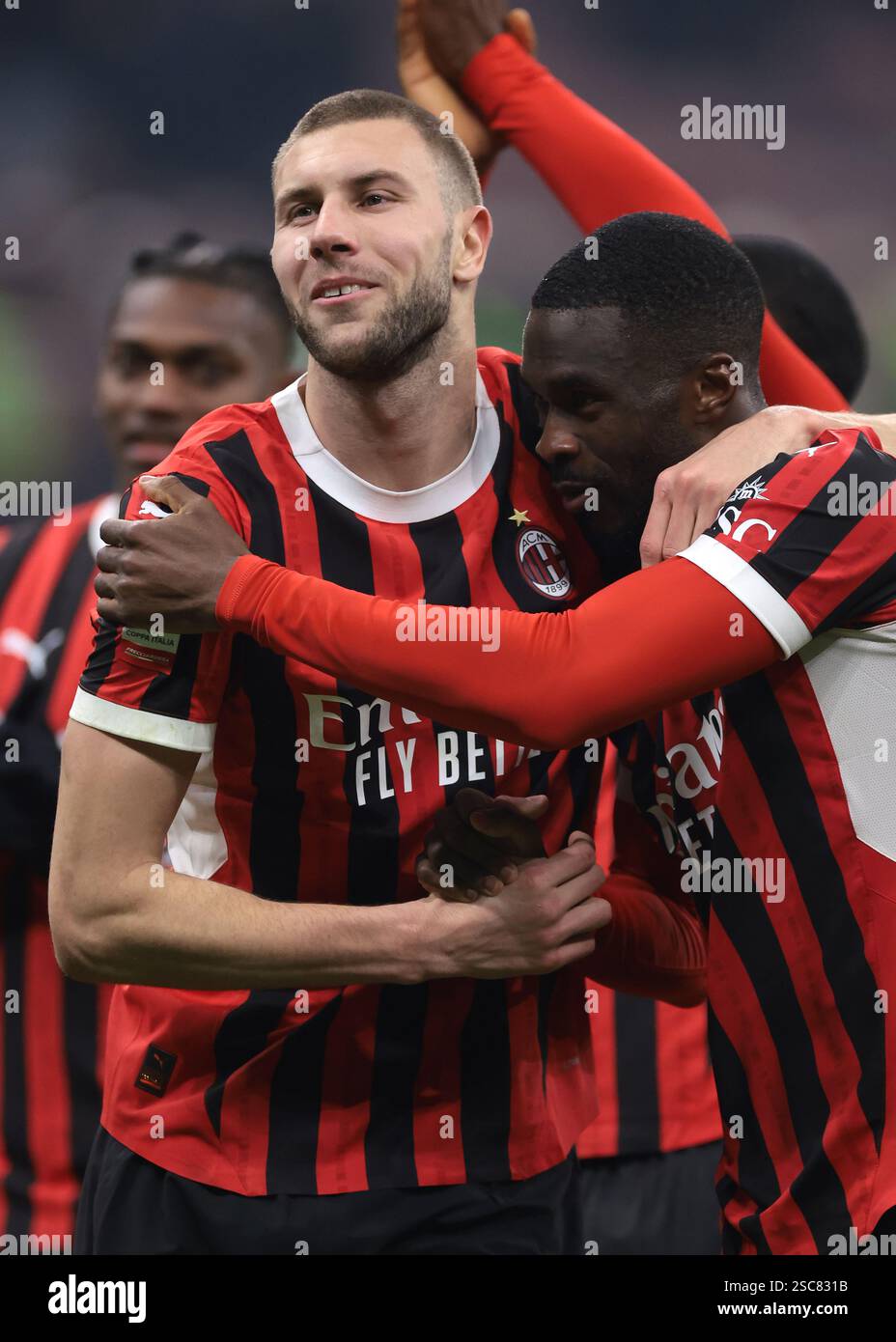 Milan, Italy, 5th February 2025. Strahinja Pavlovic of AC Milan ...