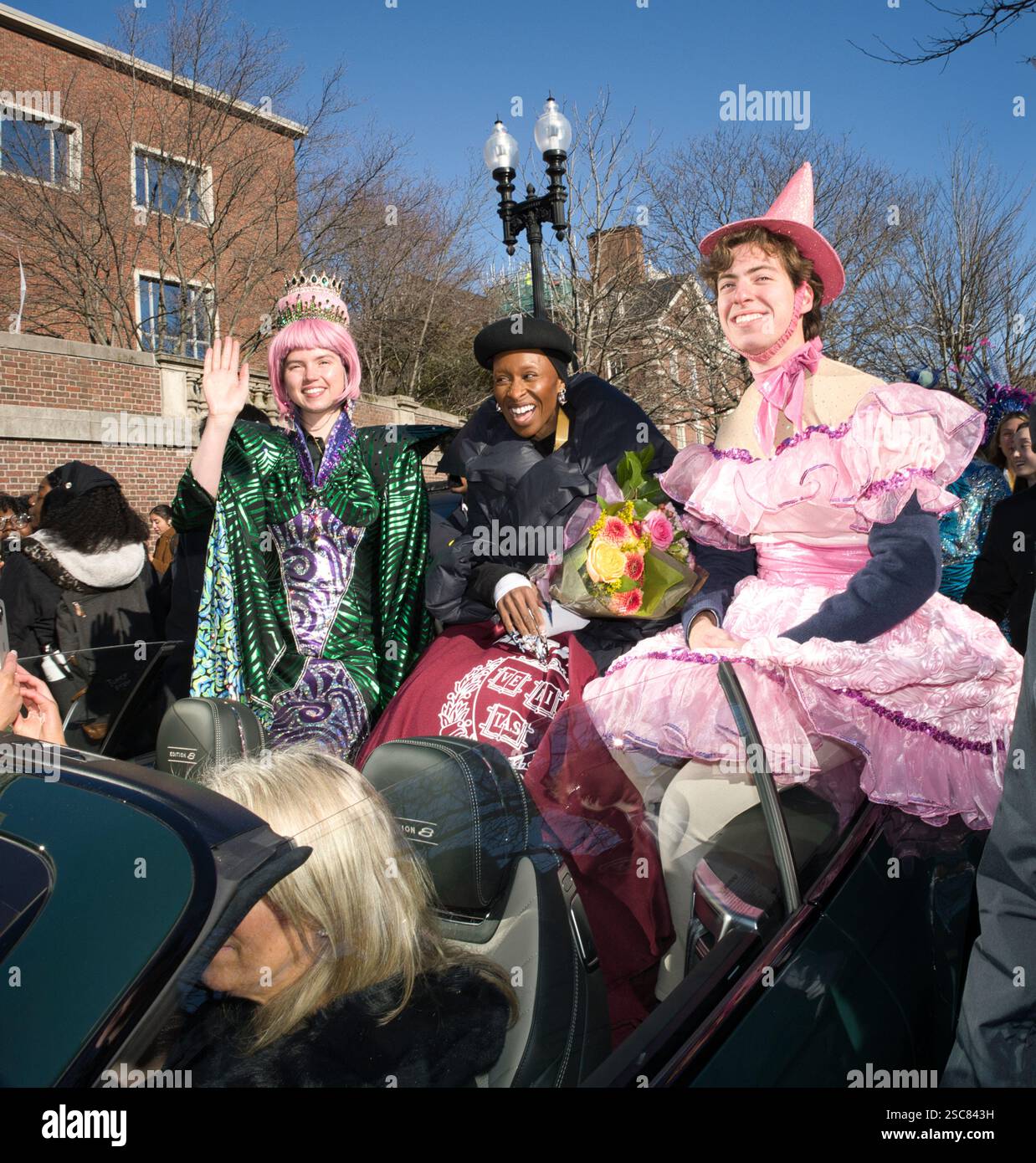 Cambridge , Massachusetts, USA, February 5, 2025 Wicked star Cynthia Erivo paraded through ...