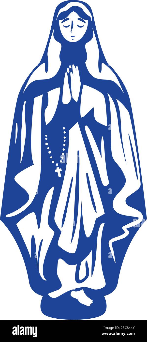 Classic Virgin Mary Icon Stock Vector Image & Art - Alamy