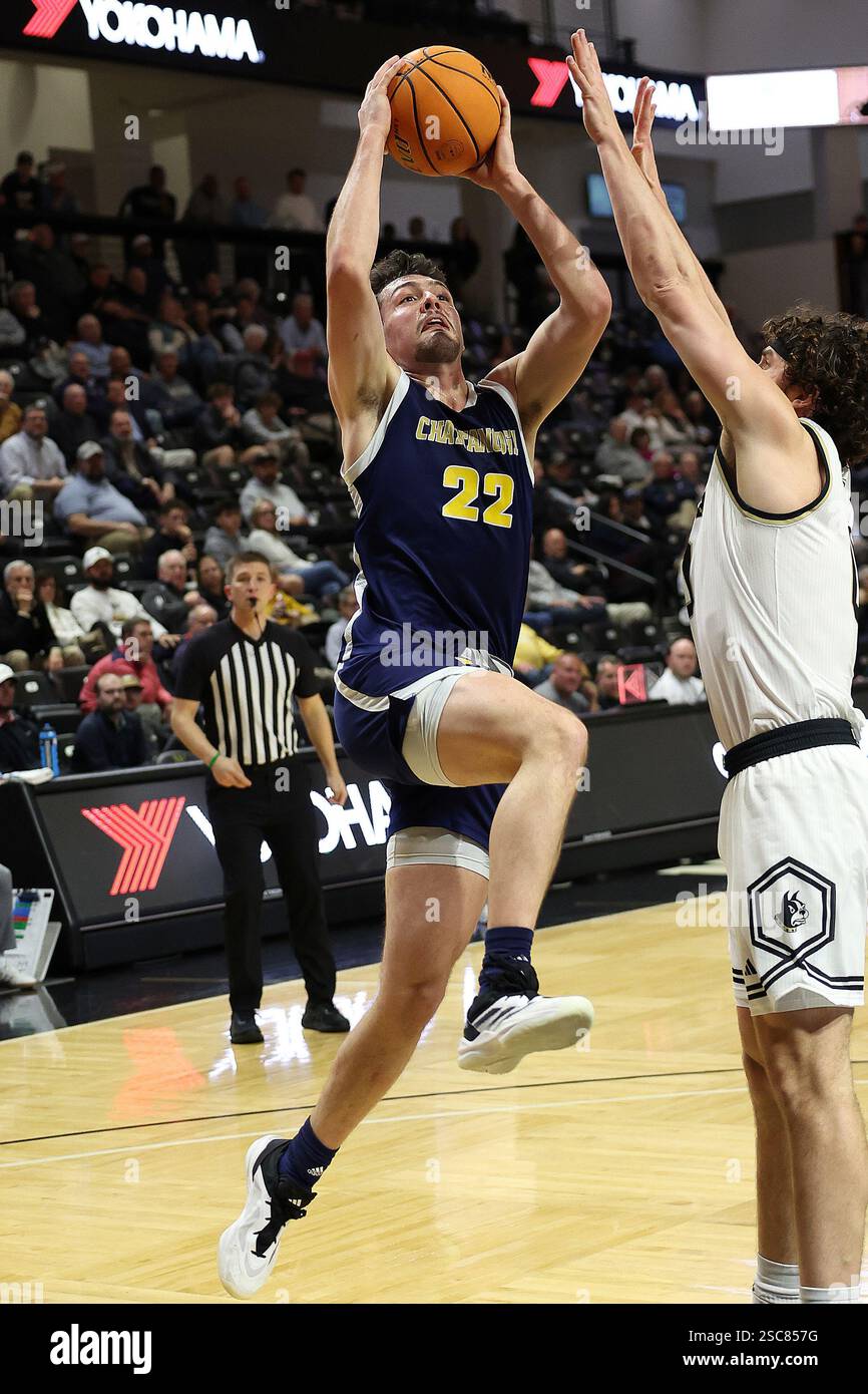 SPARTANBURG, SC - FEBRUARY 05: Chattanooga Mocs guard Bash Wieland (22 ...
