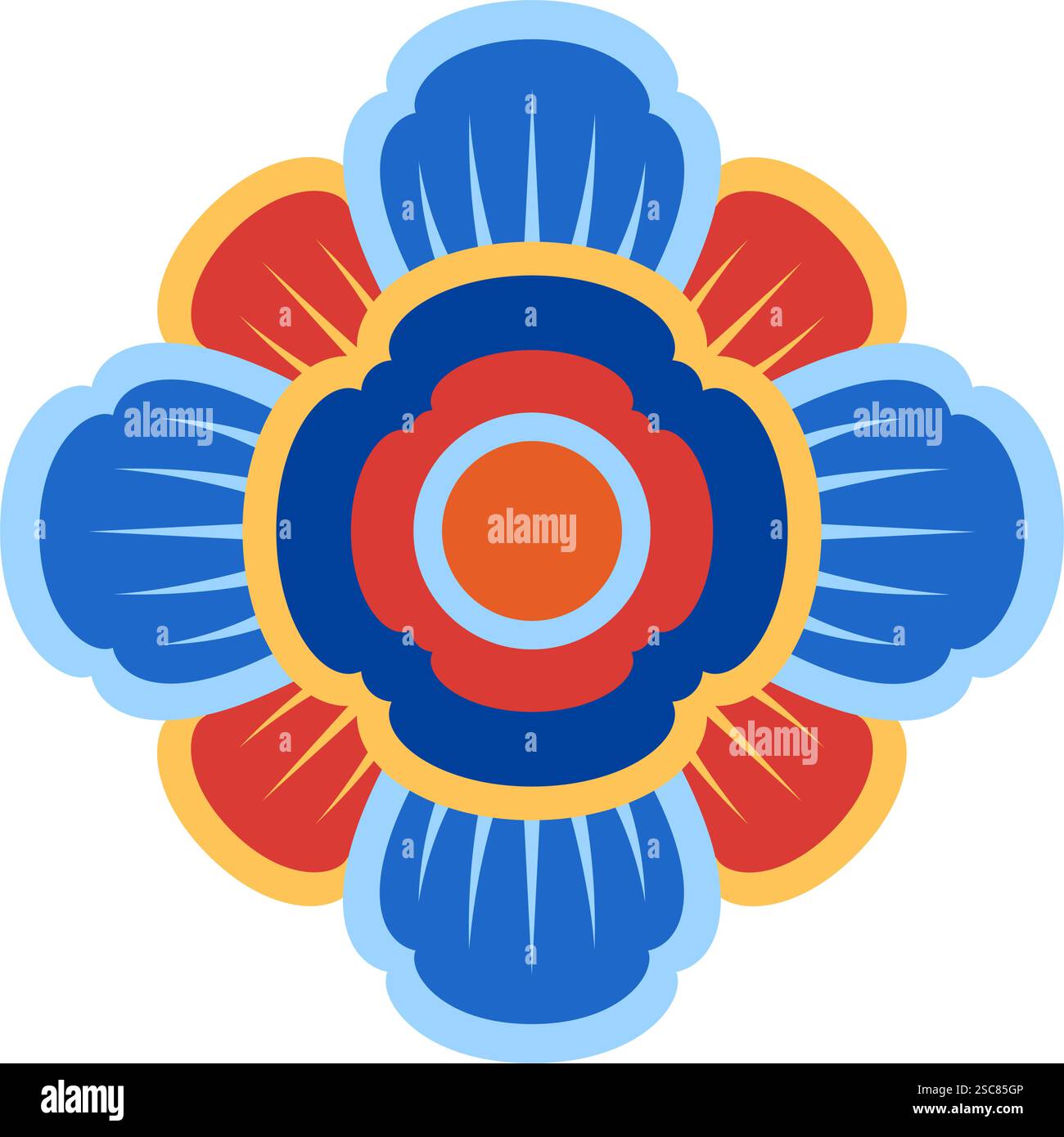 traditional geometric pattern icon symbol for decoration flat design ...
