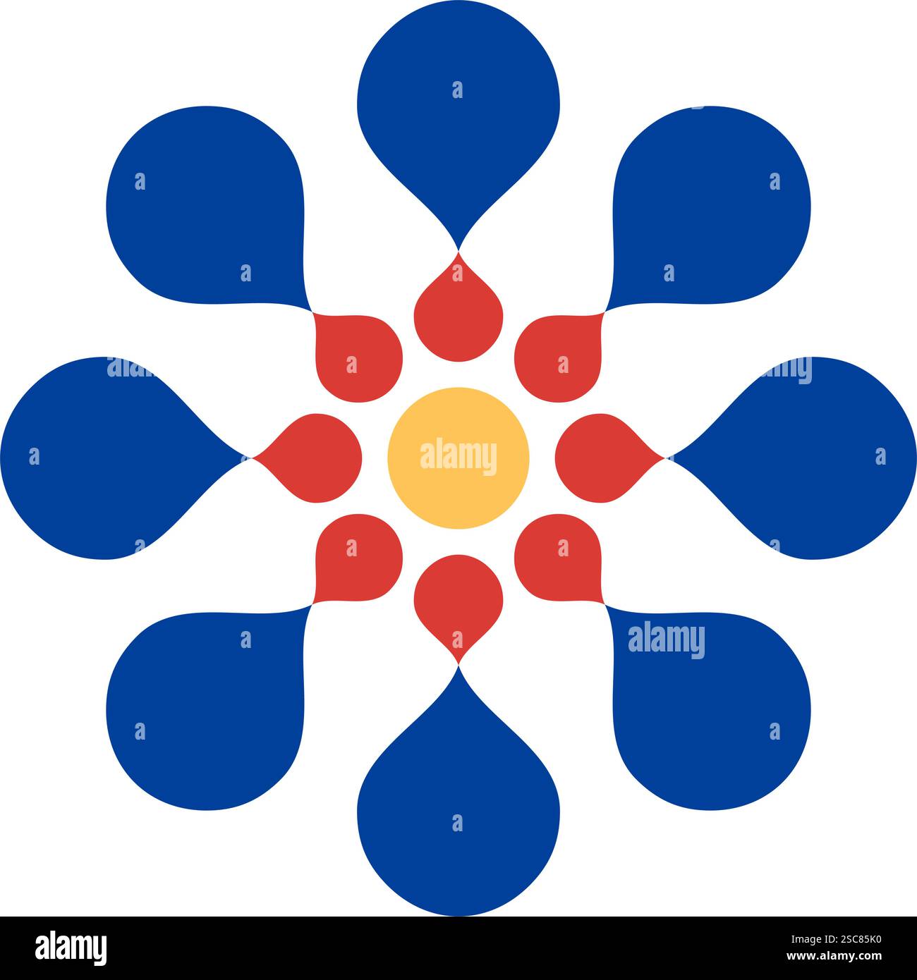 traditional geometric pattern icon symbol for decoration flat design ...