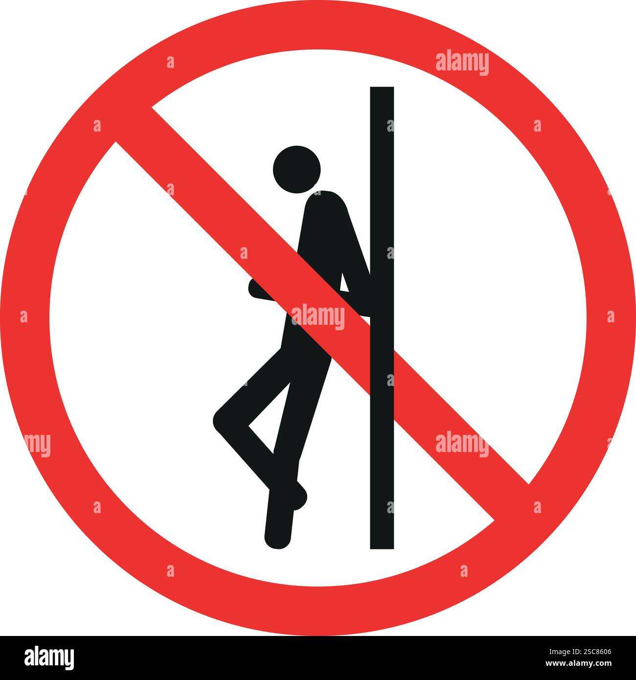 Do not lean on glass sign. Red circle cross out Background. Forbidden signs and symbols Stock ...