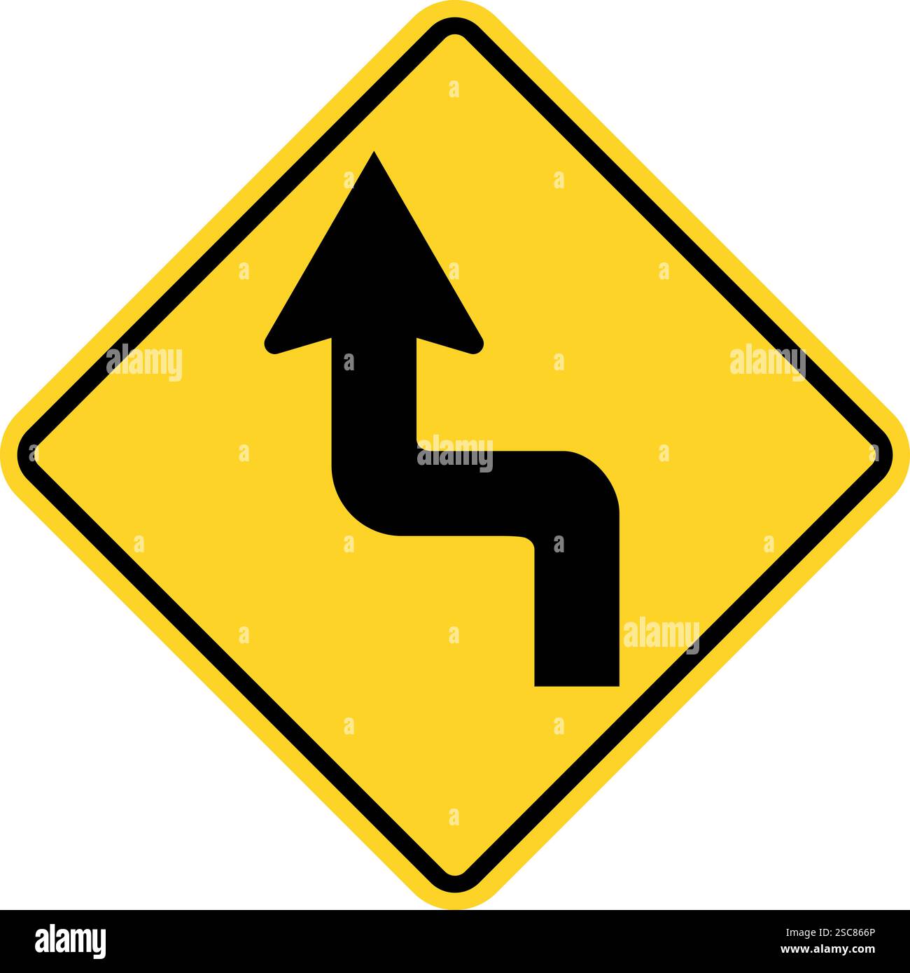 Reverse turn left sign. Traffic signs and symbols Stock Vector Image ...