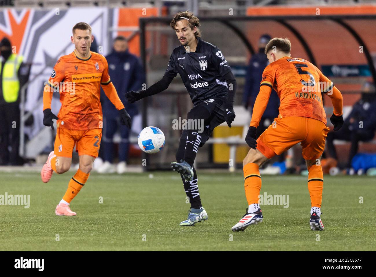 Hamilton, Canada. 05th Feb, 2025. C.F. Monterrey midfielder Jordi ...