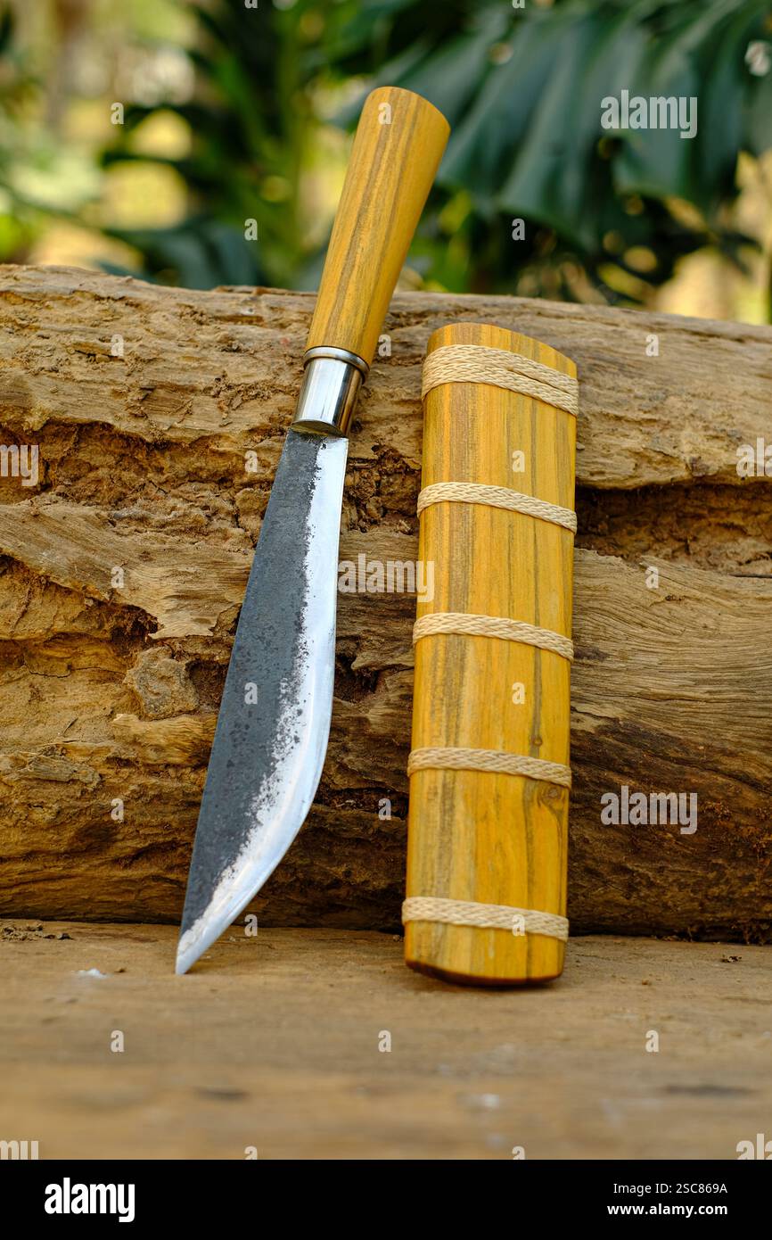 Enep knife of Thai native Stock Photo - Alamy
