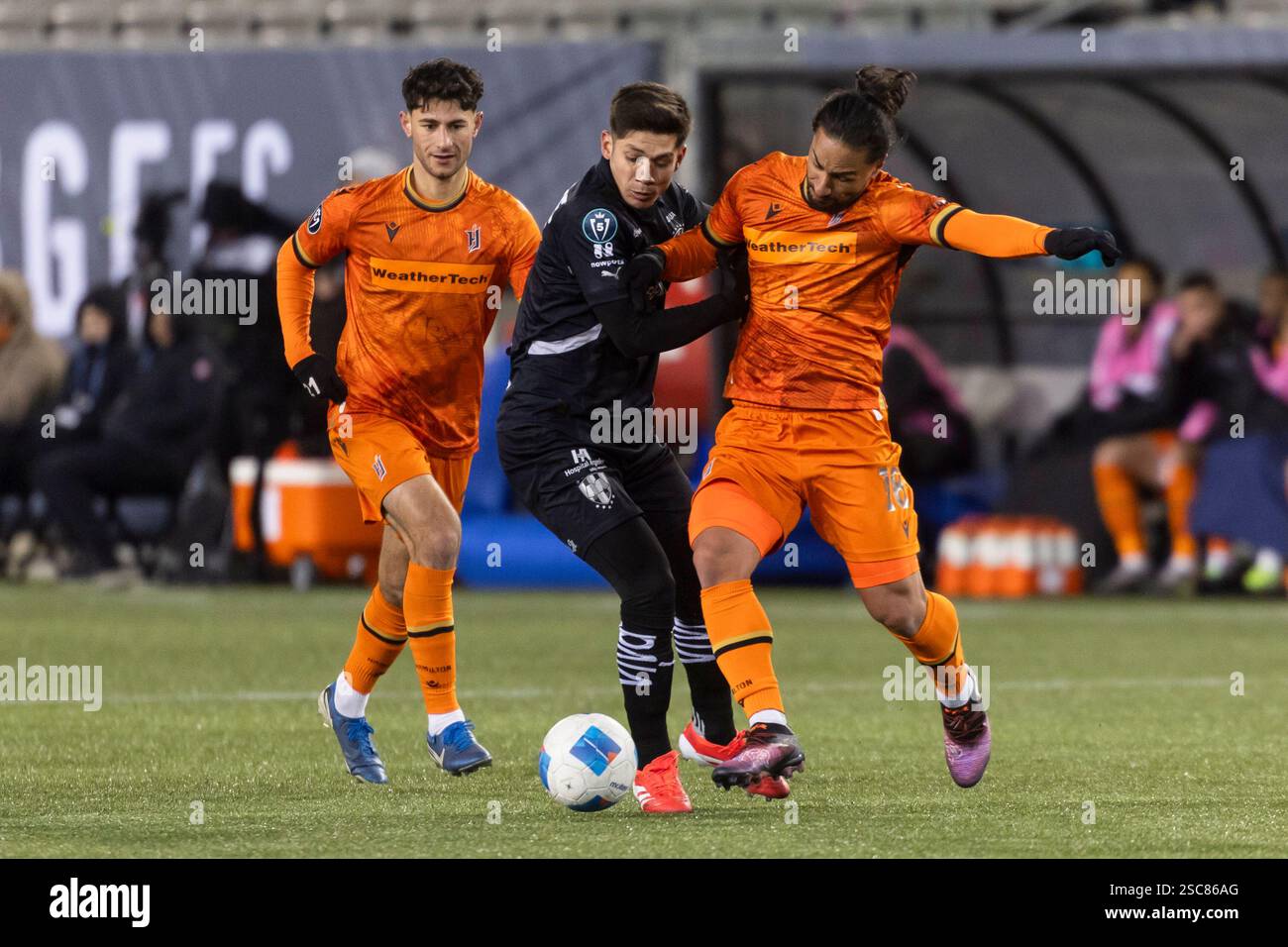 Hamilton, Canada. 05th Feb, 2025. Hamilton Forge FC midfielder Molham ...
