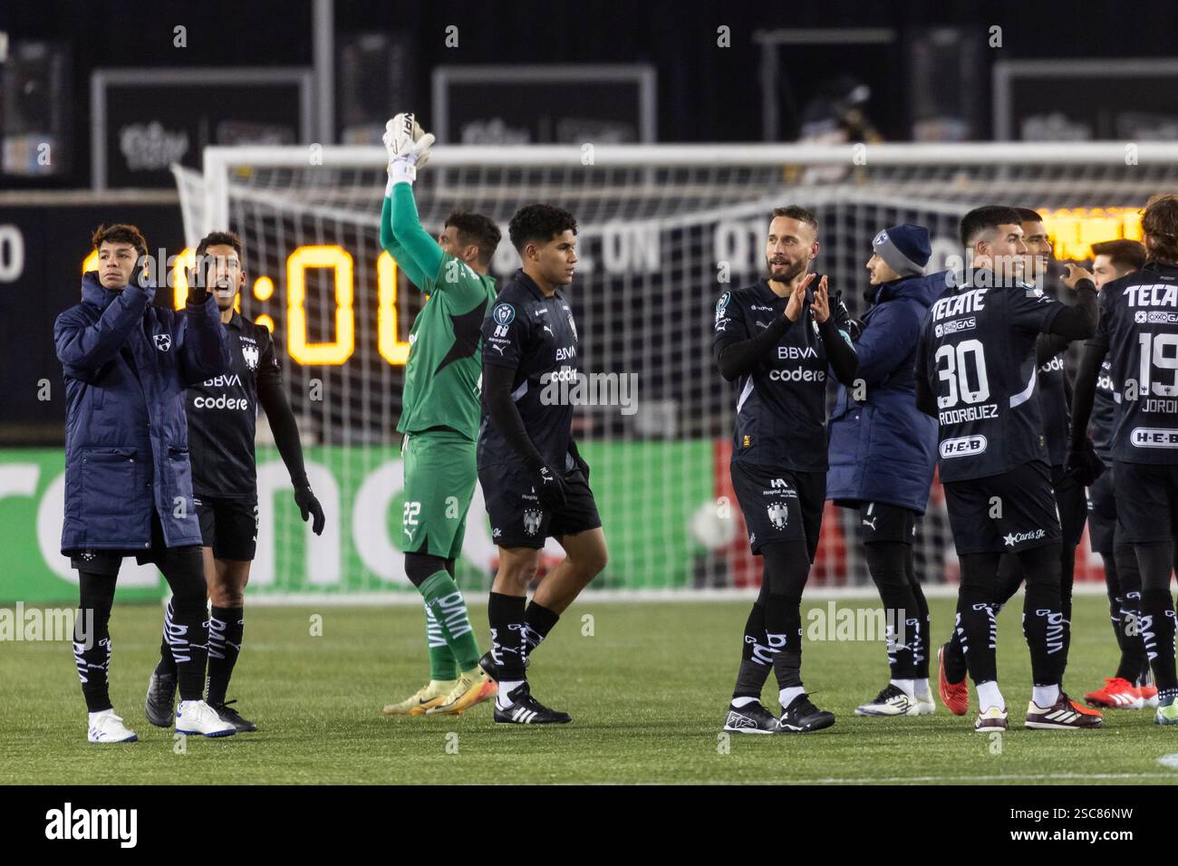 C.F. Monterrey teammates celebrate toward fans following their 2025 ...