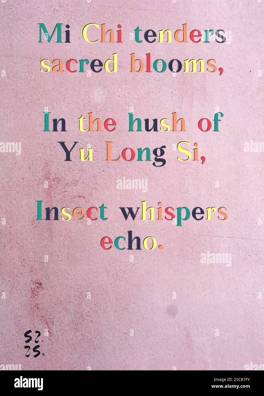 Mi Chi tenders sacred blooms, In the hush of Yu Long Si, Insect ...