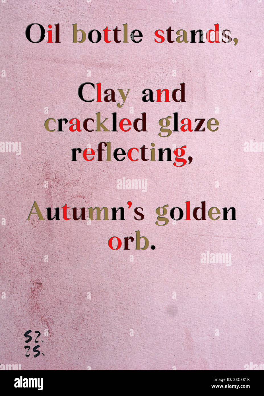 Oil bottle stands, Clay and crackled glaze reflecting, Autumn's golden ...